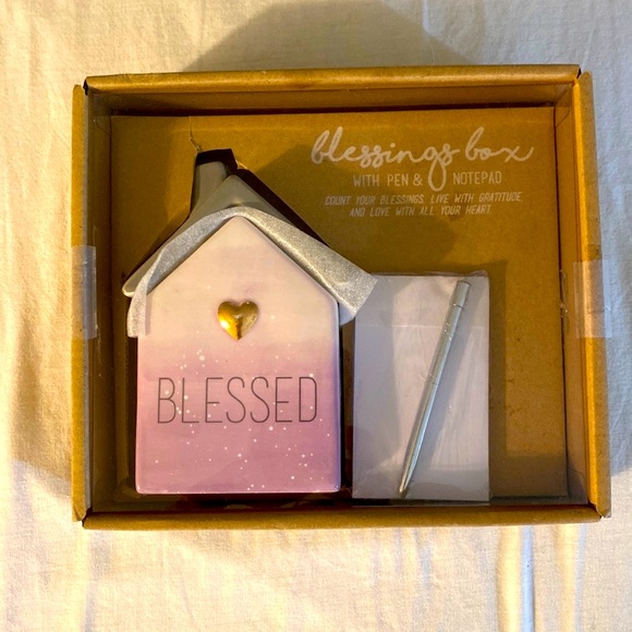 Office | Nwt Blessings Box With Pen Notepad | Poshmark